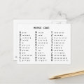 Morse Code Postcard | Zazzle