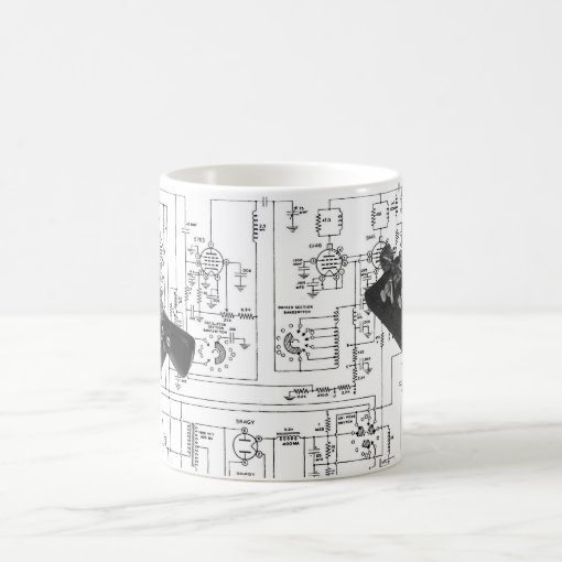 Morse Code Radio Key Schematic Coffee Mug | Zazzle