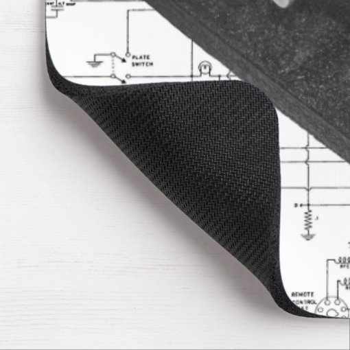 Morse Code Radio Key Schematic Mouse Pad | Zazzle