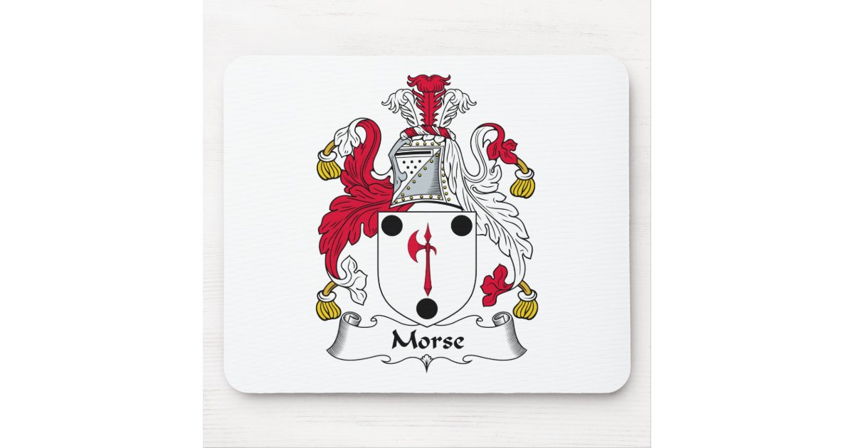 Morse Family Crest Mouse Pad | Zazzle