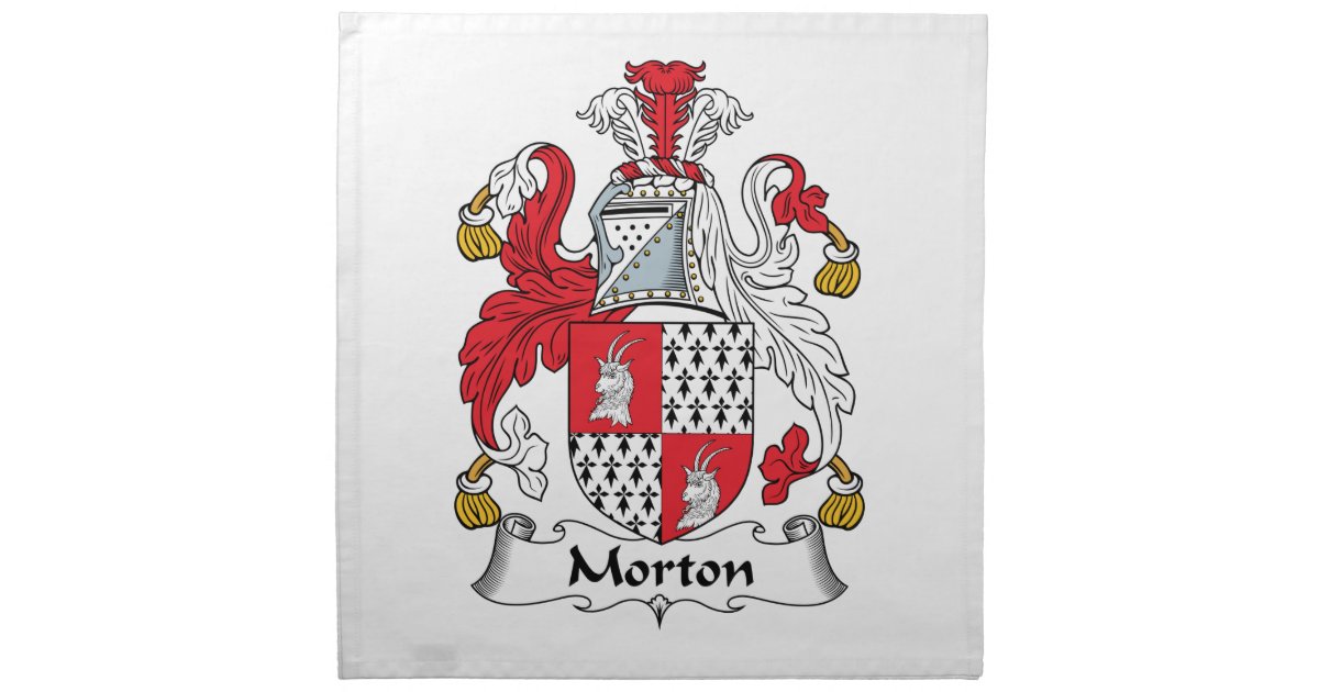 Morton Family Crest Cloth Napkin | Zazzle