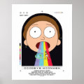 Morty Goodbye Moonmen Quote Graphic Poster | Zazzle