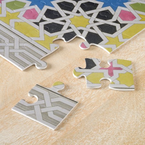 Mosaic design from the Alhambra, from 'The Arabian Jigsaw Puzzle | Zazzle