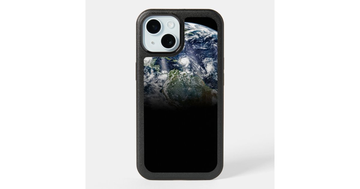 Mosaic Image Of Planet Earth With 3 Hurricanes Otterbox iPhone Case ...