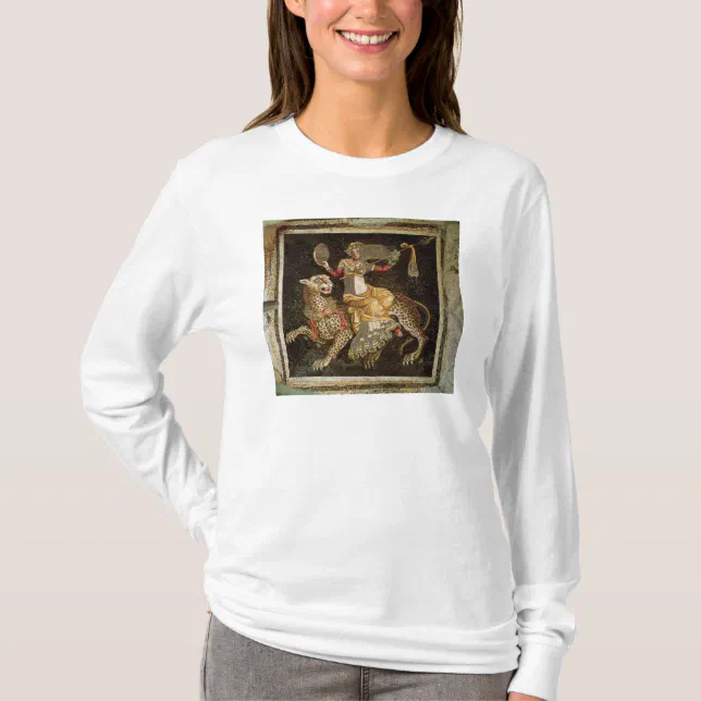 Mosaic of Dionysus riding a Leopard c.180 AD T-Shirt | Zazzle