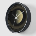 Mosaic Of Planet Saturn And Its Main Rings. Clock | Zazzle
