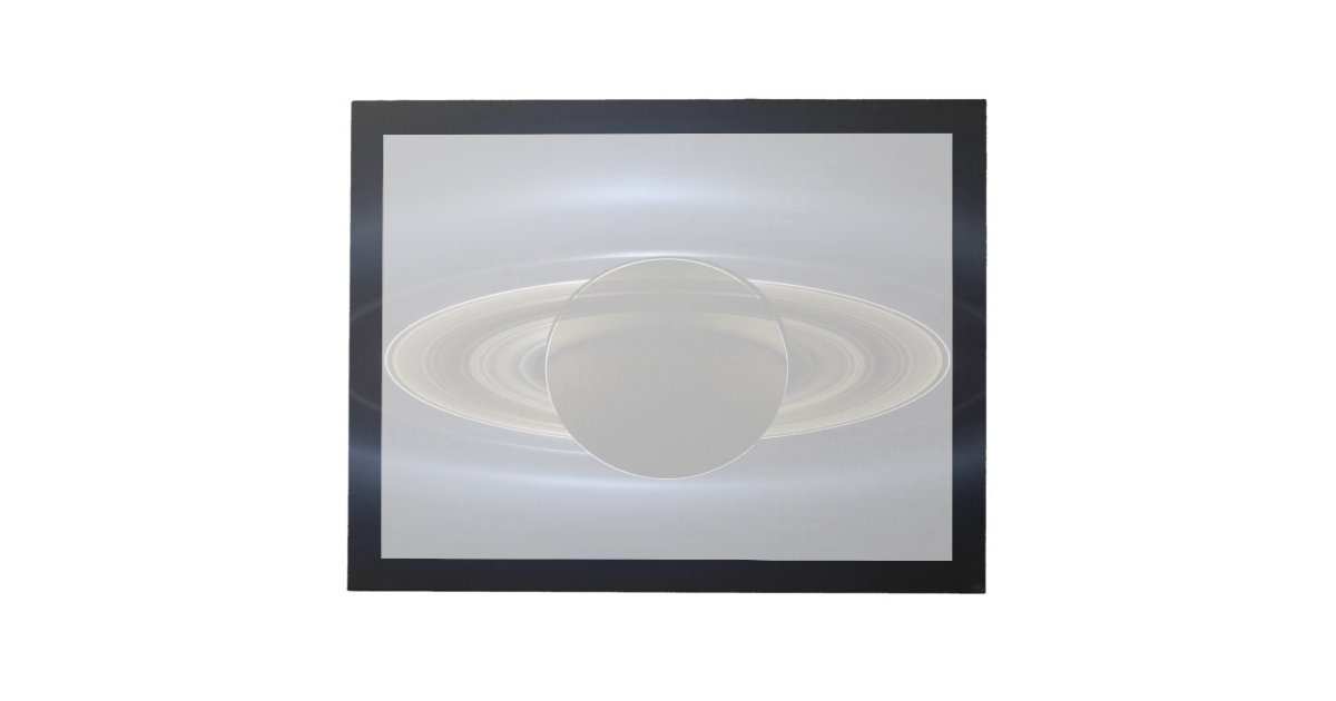Mosaic Of The Saturn System Backlit By The Sun. Notepad | Zazzle