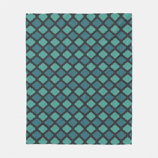Mosaic pattern in arab style fleece blanket | Zazzle