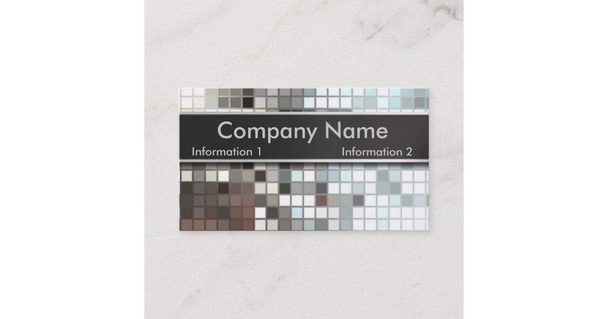 Mosaic Tile Business Cards | Zazzle