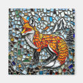Mosaic Tile Fox Wildlife Art Magnet | Zazzle