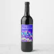 Mosaic Tile Pattern Wine Label | Zazzle
