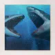 Mosasaurus versus megalodon jigsaw puzzle | Zazzle