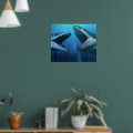 Mosasaurus versus megalodon poster | Zazzle