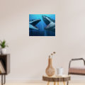 Mosasaurus versus megalodon poster | Zazzle