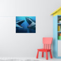 Mosasaurus versus megalodon poster | Zazzle