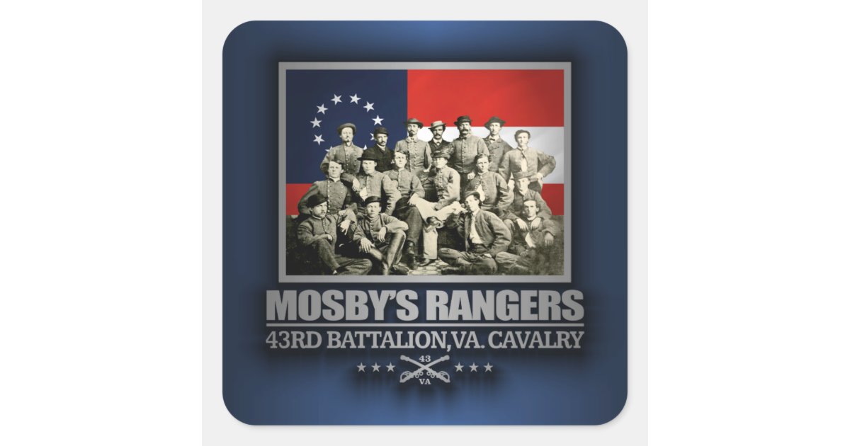 Mosby's Rangers 2 Square Sticker | Zazzle