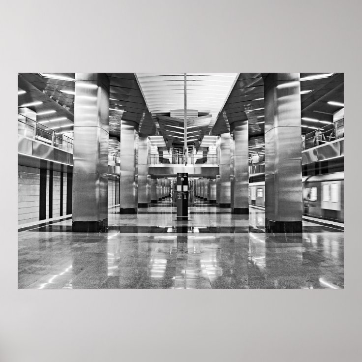 Moscow metro poster | Zazzle