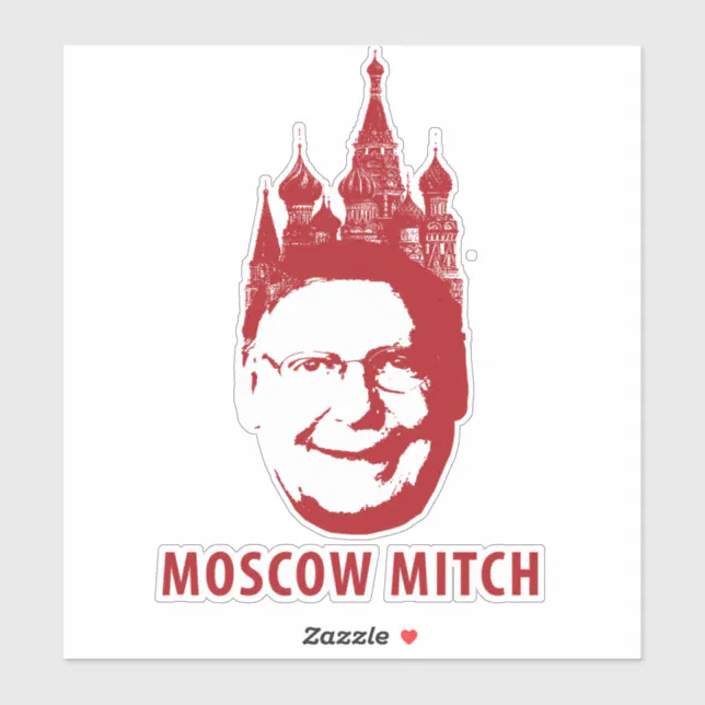 Moscow Mitch Sticker | Zazzle