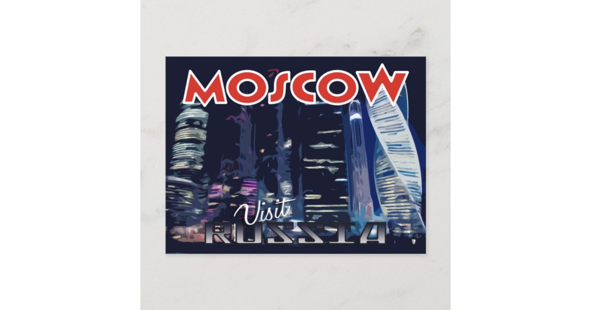 Moscow, postcard from serie Visit Russia | Zazzle