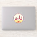 Moscow Russia City Skyline Emblem Sticker | Zazzle