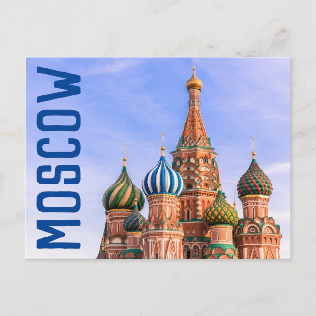 Moscow Saint Basil Cathedral | Moscow, Russia Postcard | Zazzle