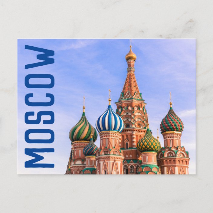 Moscow Saint Basil Cathedral | Moscow, Russia Postcard | Zazzle.com
