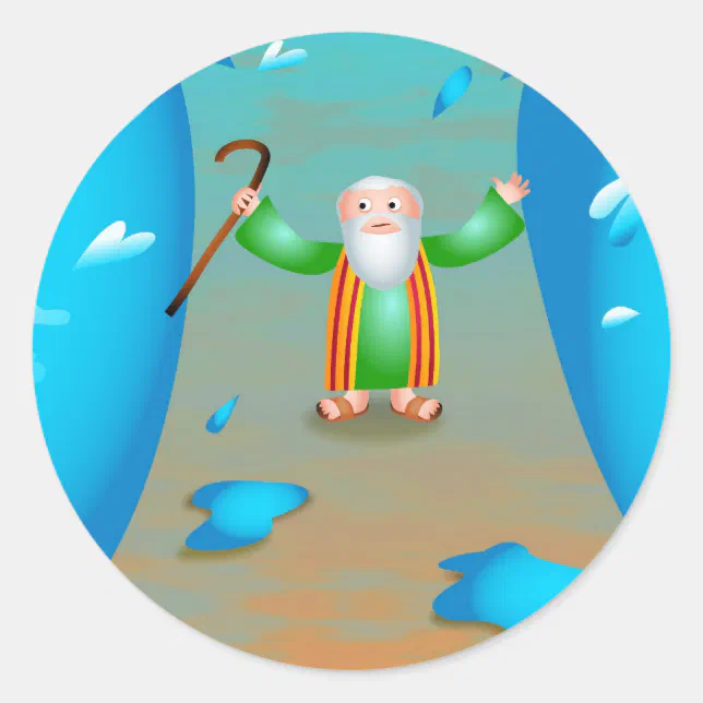 Moses Classic Round Sticker | Zazzle