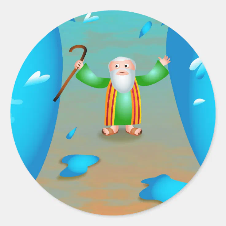 Moses Classic Round Sticker | Zazzle