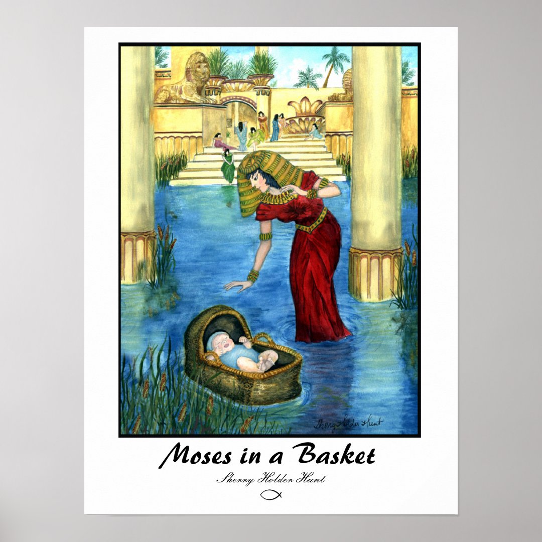 Moses in a Basket Print - Customized | Zazzle