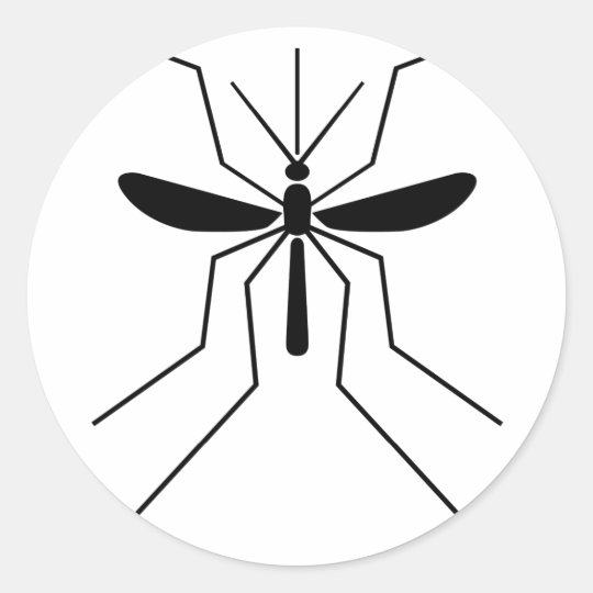 Mosquito Classic Round Sticker | Zazzle.com