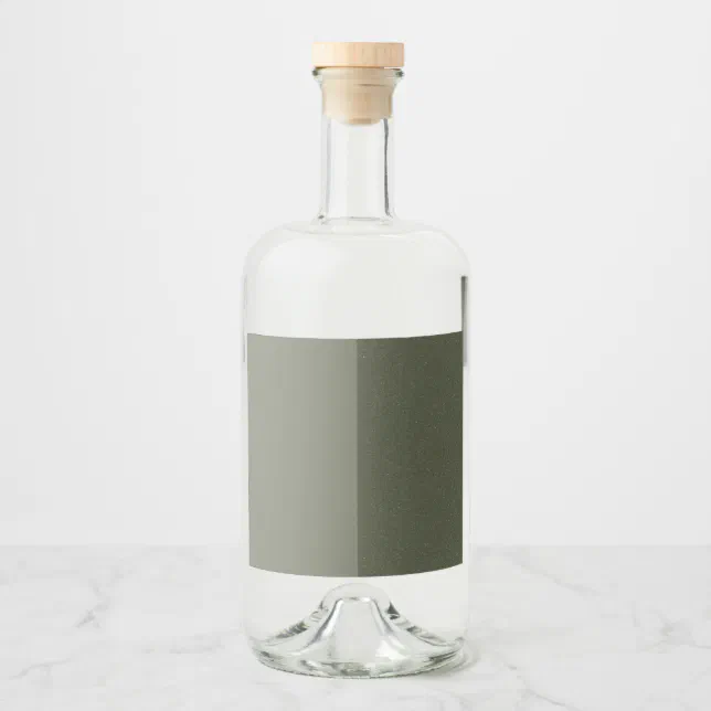 Moss Green Bottle Label –Noise Texture Bottom Half | Zazzle