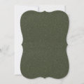 Moss Green Texture Bracket Flat Note Card | Zazzle