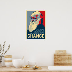 Most Adaptable to Change Poster | Zazzle