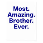 World's Best Brother Postcard | Zazzle.com