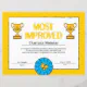 Most Improved Certificate Achievement Class Award | Zazzle