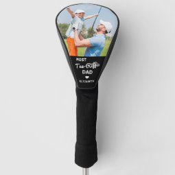 Most Tee-Riffic DAD Personalized Golfer Photo Golf Head Cover | Zazzle