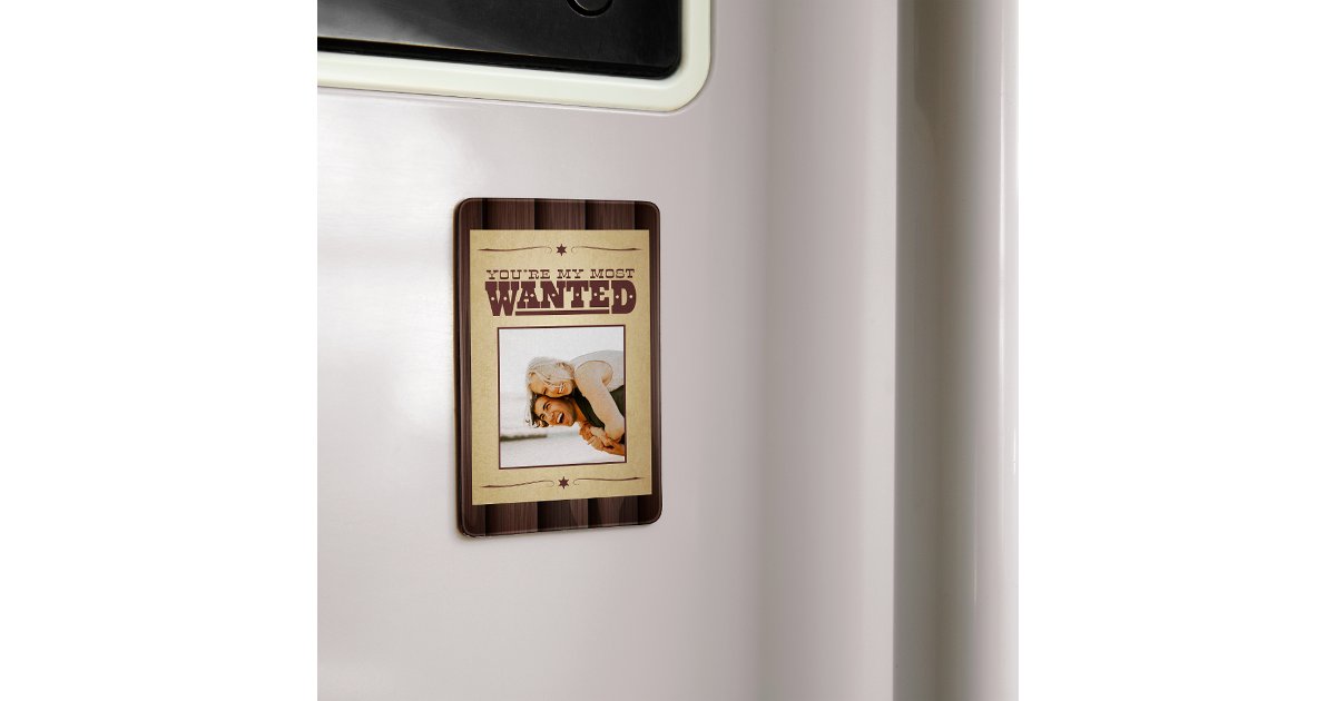 Most Wanted Poster Photo Magnet | Zazzle