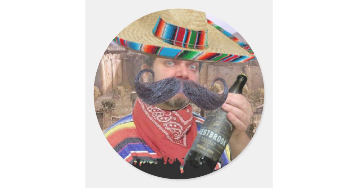 Mostly Harmless Mexican Bandito Sticker | Zazzle