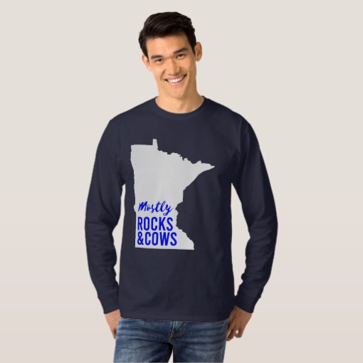 Mostly Rocks and Cows Funny Minnesota T-Shirt | Zazzle