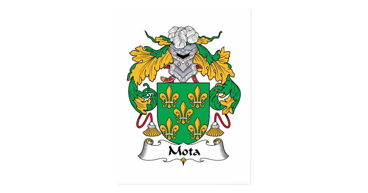 Mota Family Crest Postcard | Zazzle.com