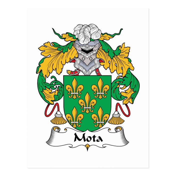 Mota Family Crest Postcard | Zazzle.com