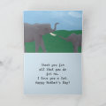 Mother and baby elephant Mother's Day Cards | Zazzle