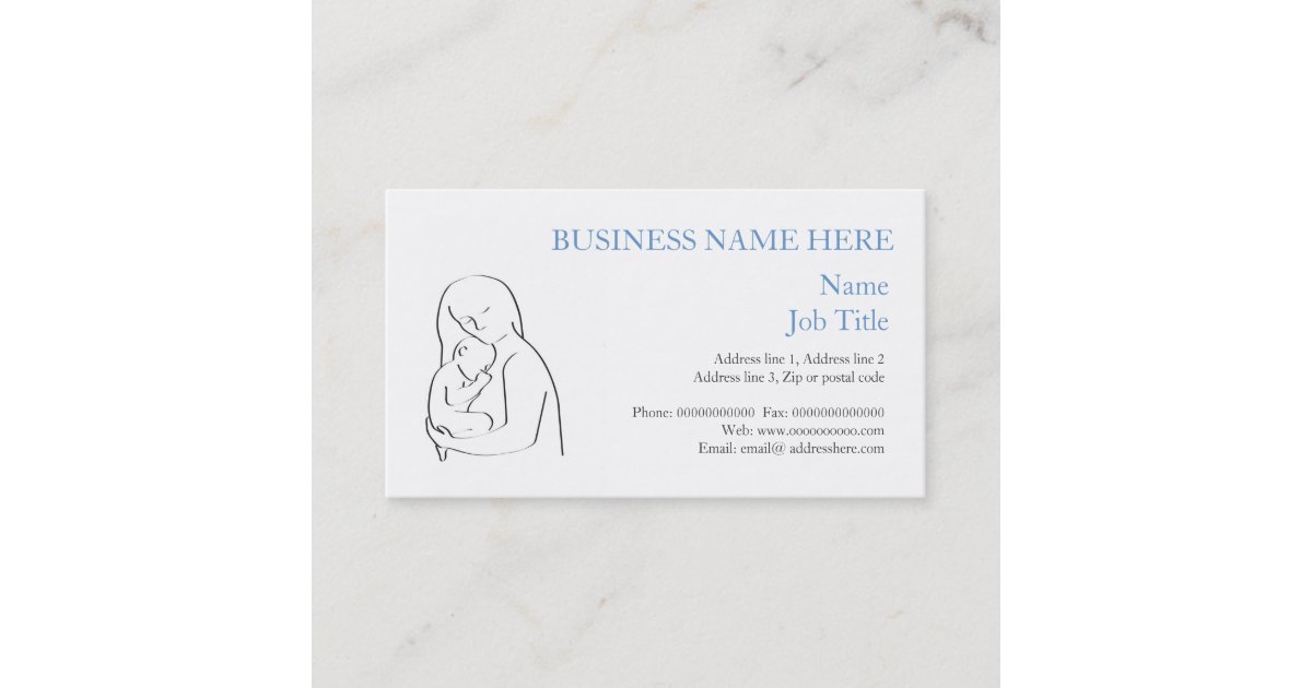 Mother and child business card | Zazzle