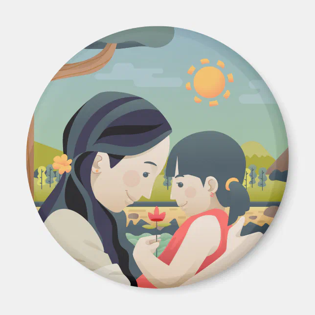 Mother and Child Mother's Day | Magnet | Zazzle