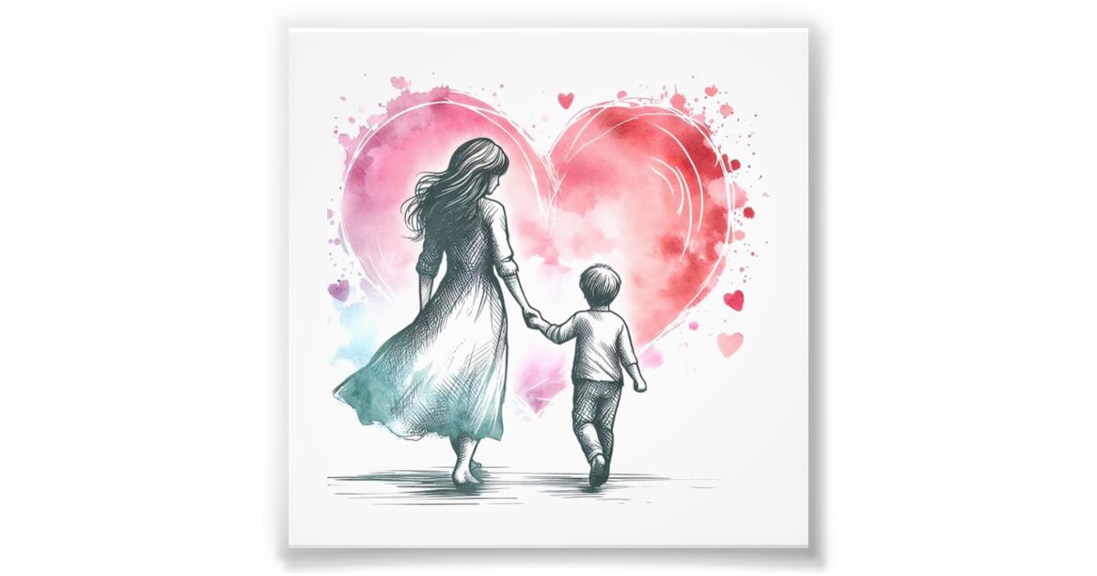 Mother and Child Poster | Zazzle