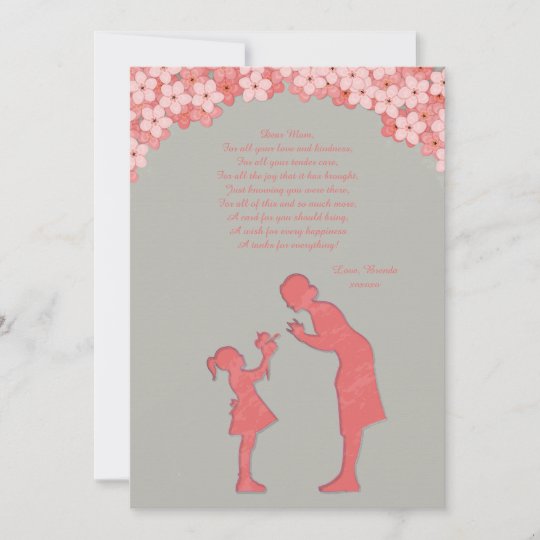 Mother and Daughter Greeting Card | Zazzle.com