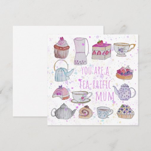 Mother day tea time card | Zazzle