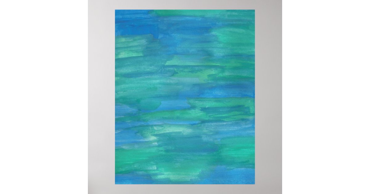Mother Earth Abstract Watercolor Poster | Zazzle