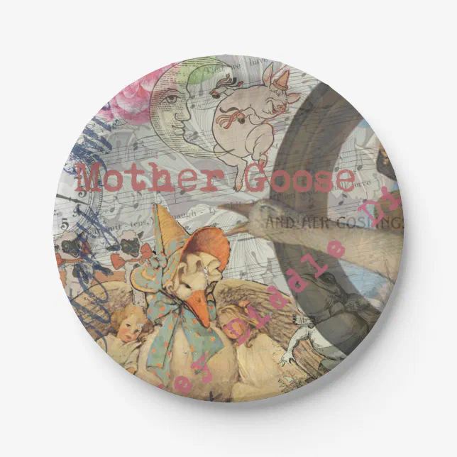 Mother Goose Nursery Rhyme Fairy Tale Paper Plates | Zazzle