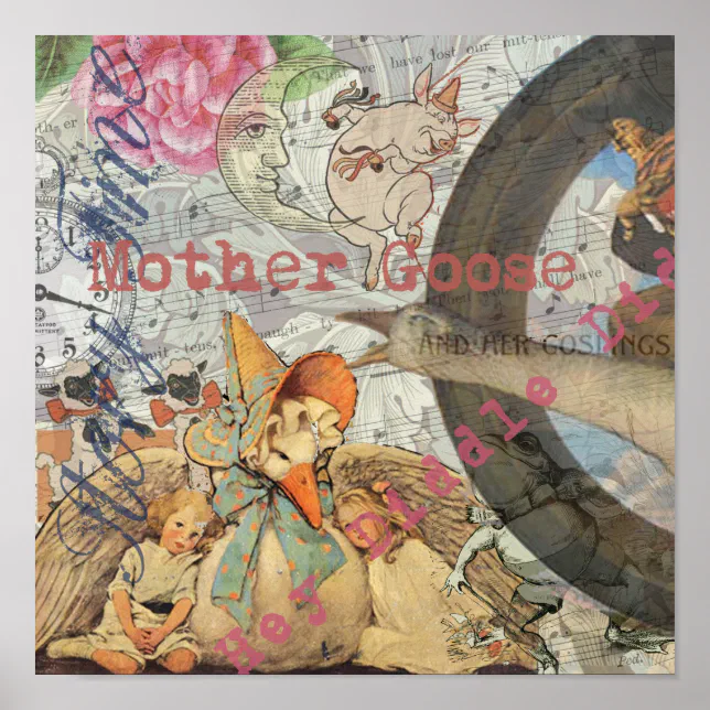 Mother Goose Nursery Rhyme Fairy Tale Poster | Zazzle